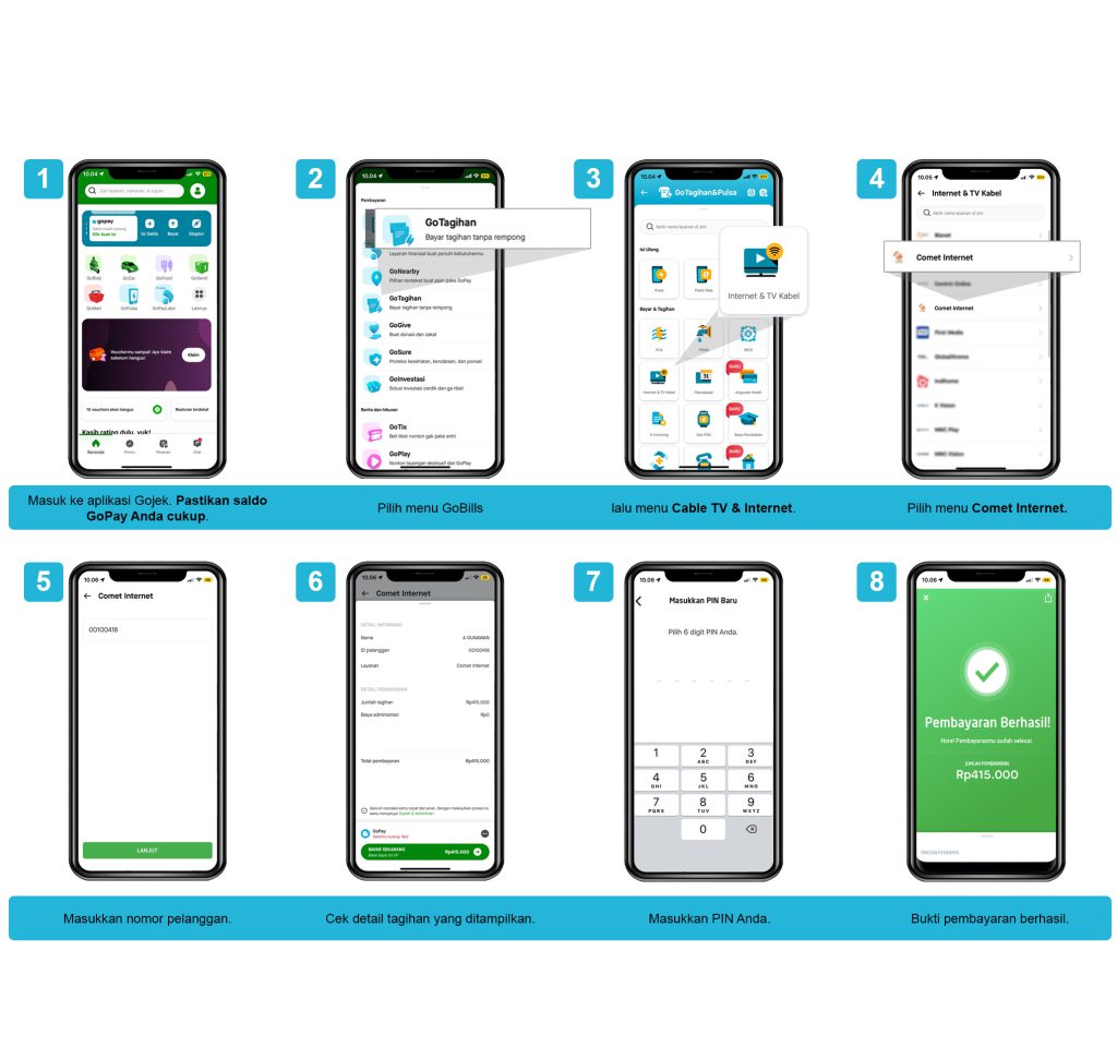 Payment Info – COMET INTERNET