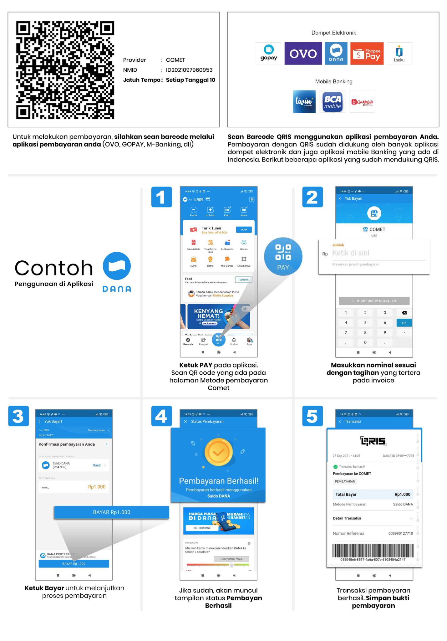 Payment Info – COMET INTERNET